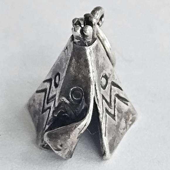 Jewelry | Vintage Native American Navajo Sterling Silver Tipi Charm ...